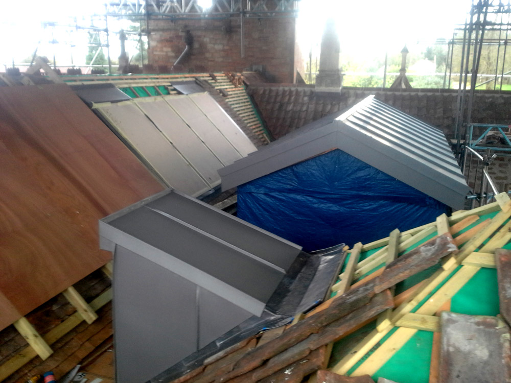 Zinc Standing Seem Roofing | Mike White Ltd